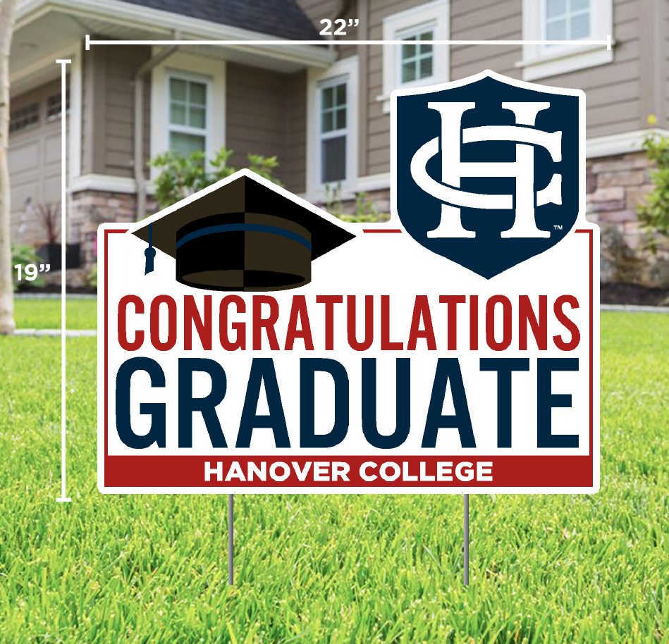 Graduation Yard Sign | Congratulations Graduate – Hanover College ...